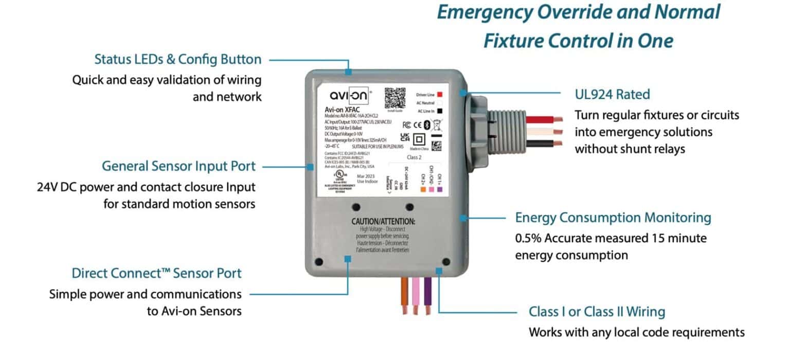 UL 924 ZONE CONTROLLER (XFAC) - Avi-on Labs | Lighting Controls and ...