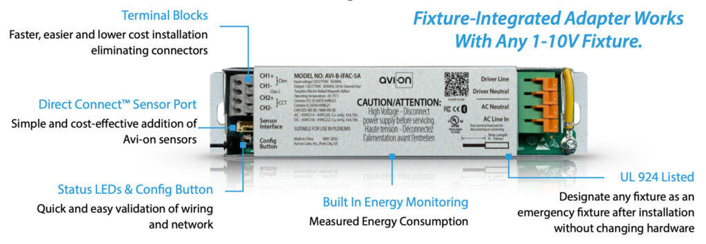 Internal Fixture Adapter - Avi-on Labs | Lighting Controls and Wireless ...