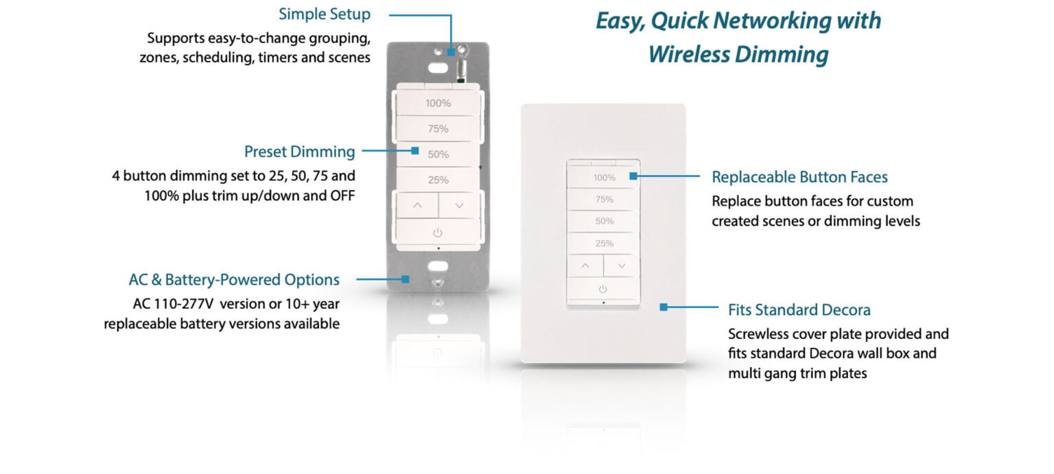 Dimming Wall Stations - Avi-on Labs | Lighting Controls and Wireless Energy Efficient Lighting ...