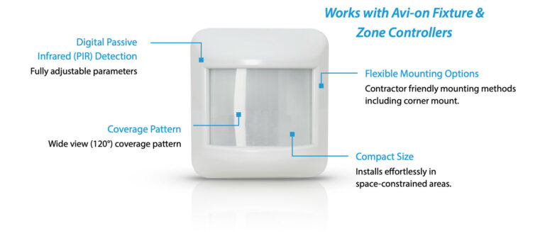 Wired Corner Mount PIR Sensor - Avi-on Labs | Lighting Controls and ...